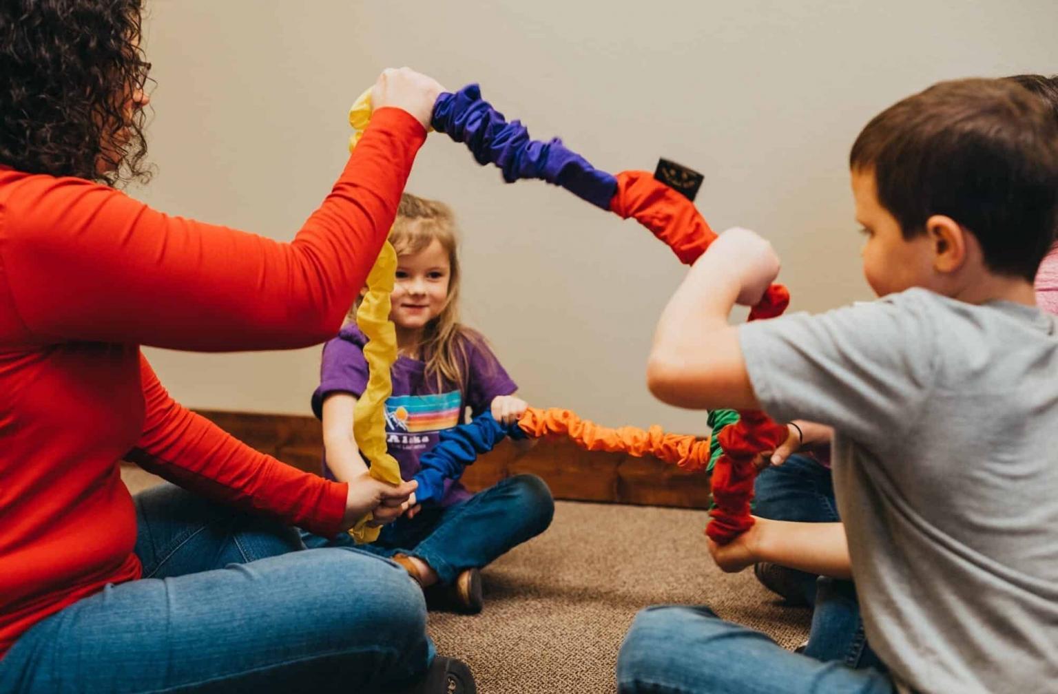 Stretchy Band Movement and Song Activity Early Childhood