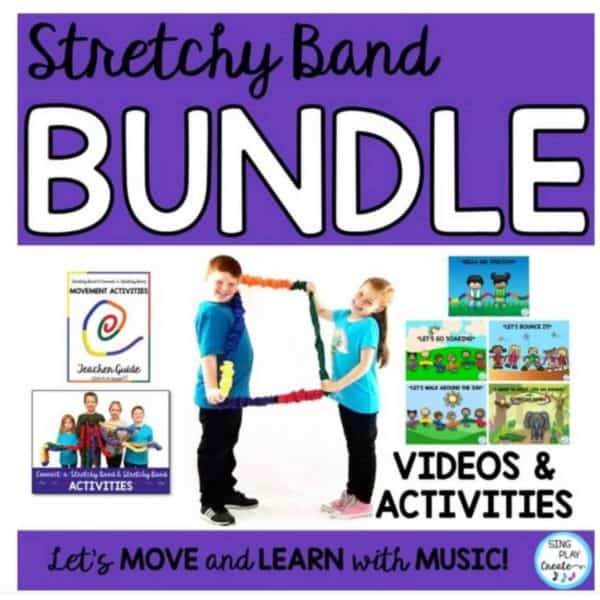 Stretchy Band Music and Movement Activity Ideas With Sing Play Create