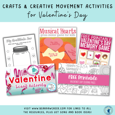 A Valentine's Day Giveaway! Plus Creative Movement Activities