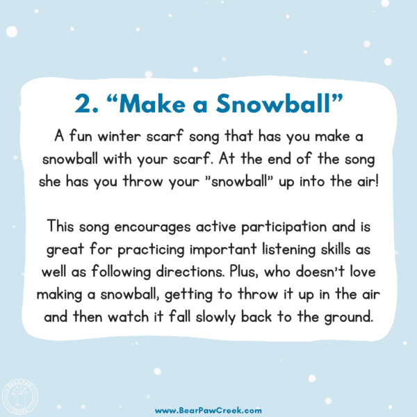 Five Winter Scarf Songs for Music and Movement - Bear Paw Creek