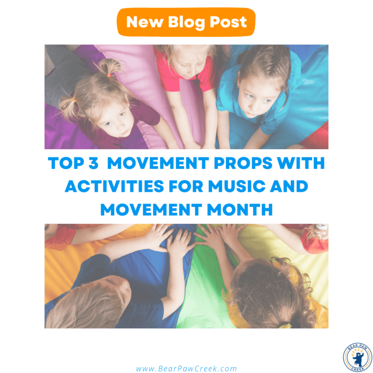Top 3 Movement Props with Activity Ideas for Music and Movement Month ...